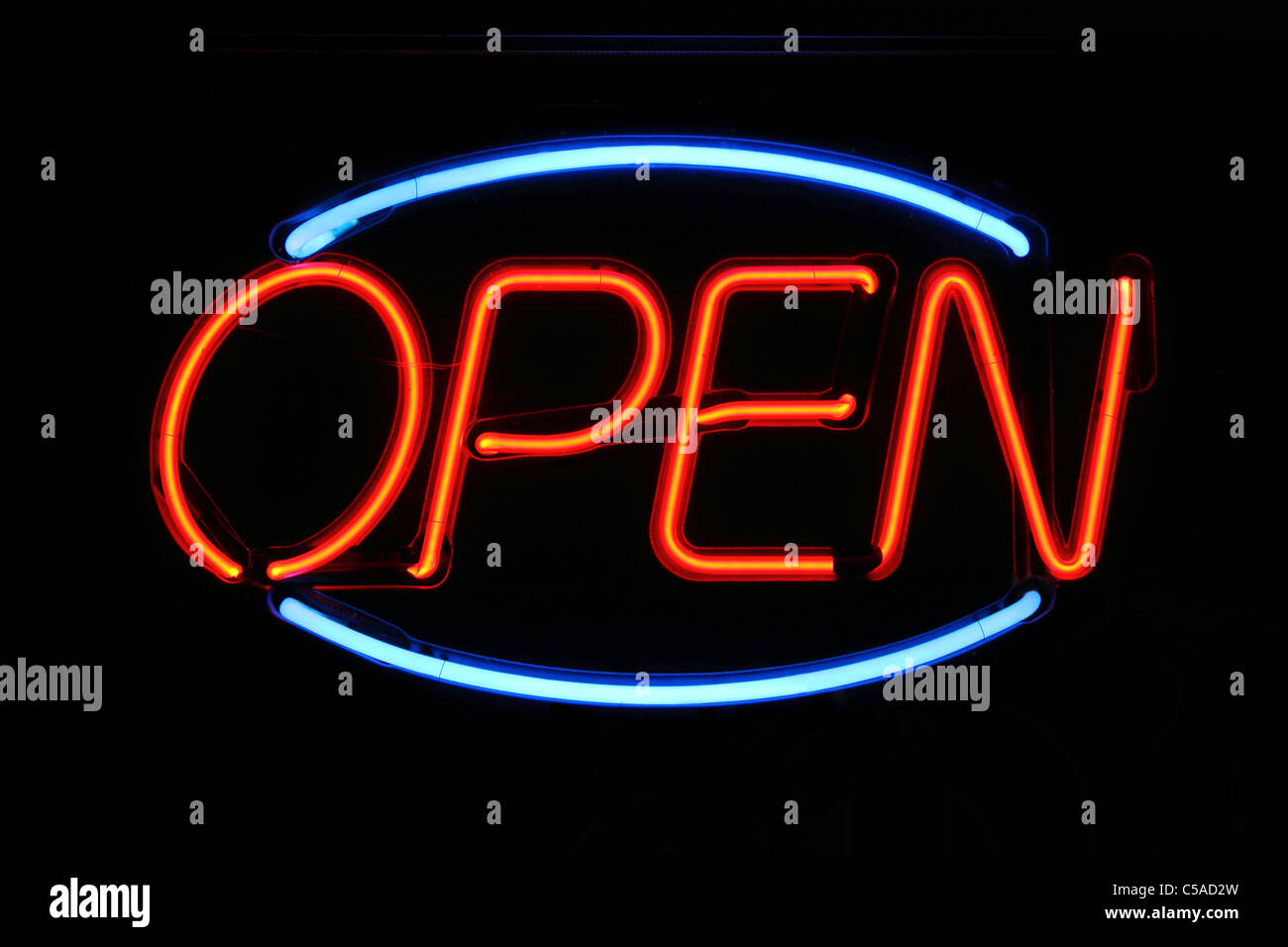 Neon open sign hi-res stock photography and images - Alamy