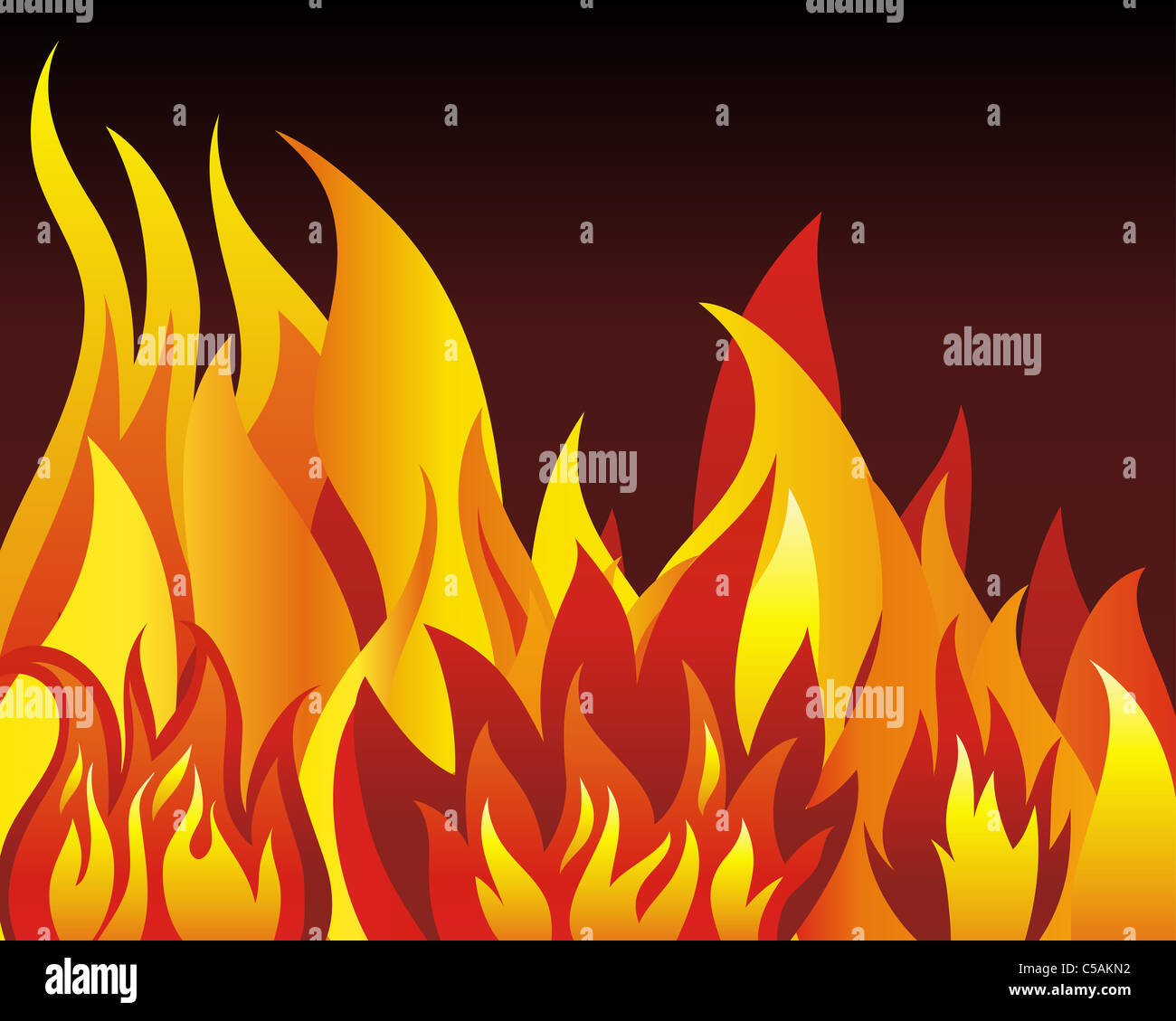Inferno fire vector background for design use Stock Photo - Alamy