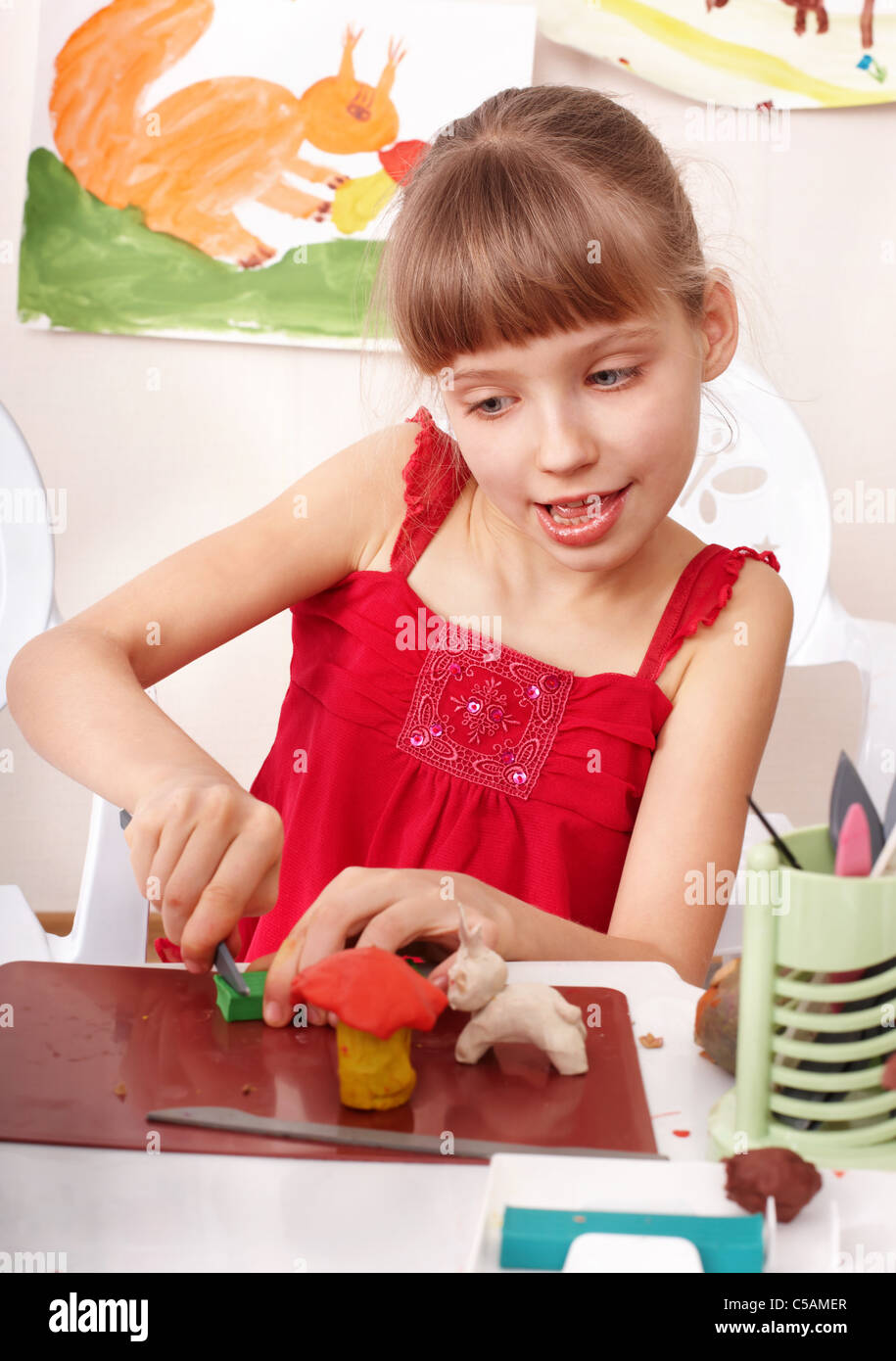 Plasticine girl picture hi-res stock photography and images - Alamy