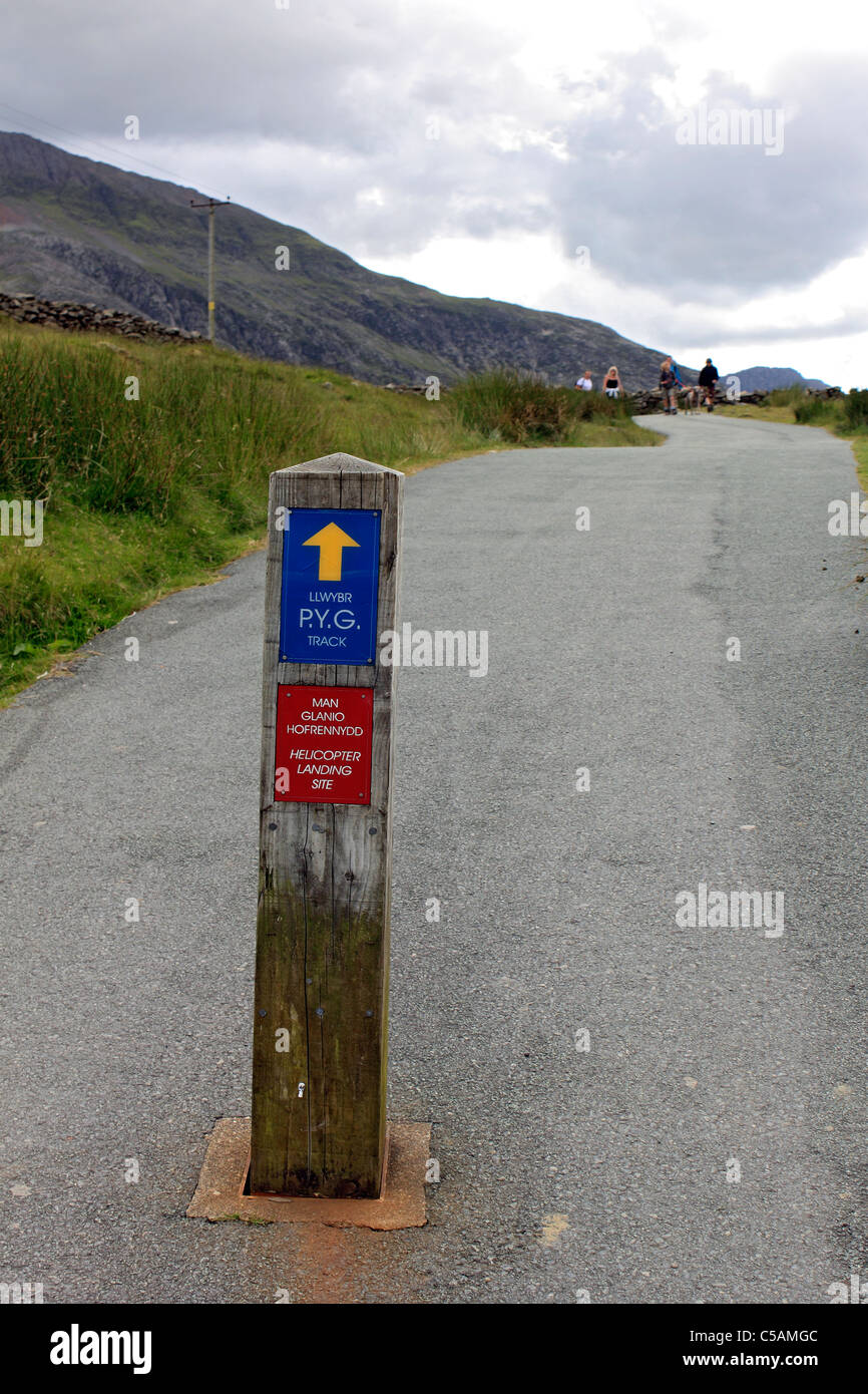 The Pyg track Snowdonia National Park Wales UK Stock Photo - Alamy
