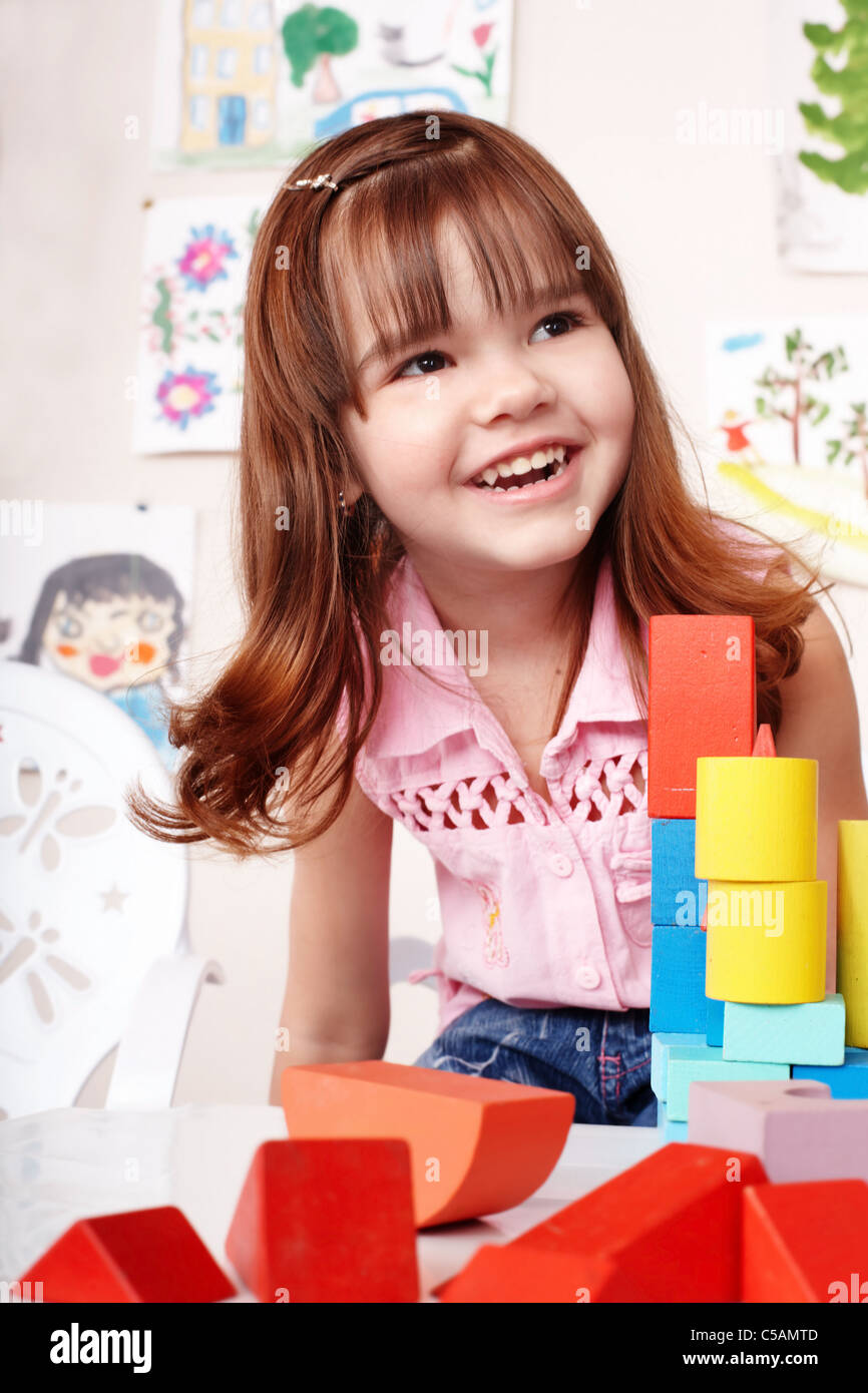Child preschooler in school Stock Photo - Alamy
