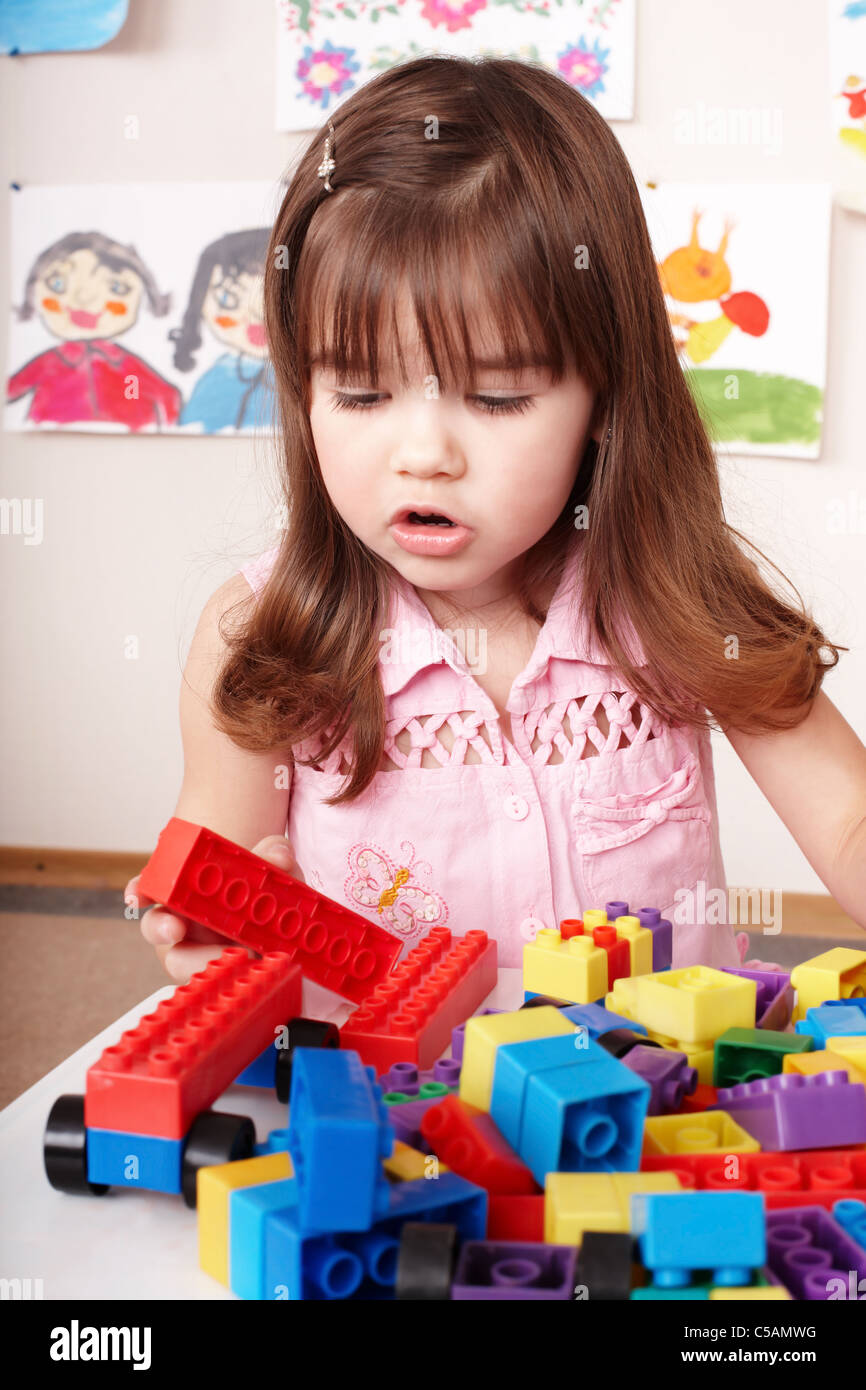 Child preschooler in school Stock Photo - Alamy