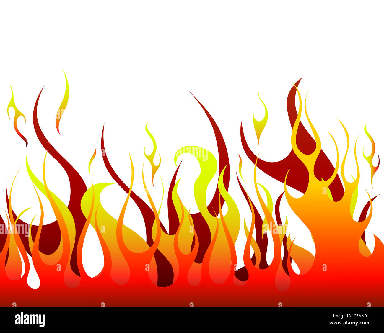 Inferno fire vector background for design use Stock Photo - Alamy