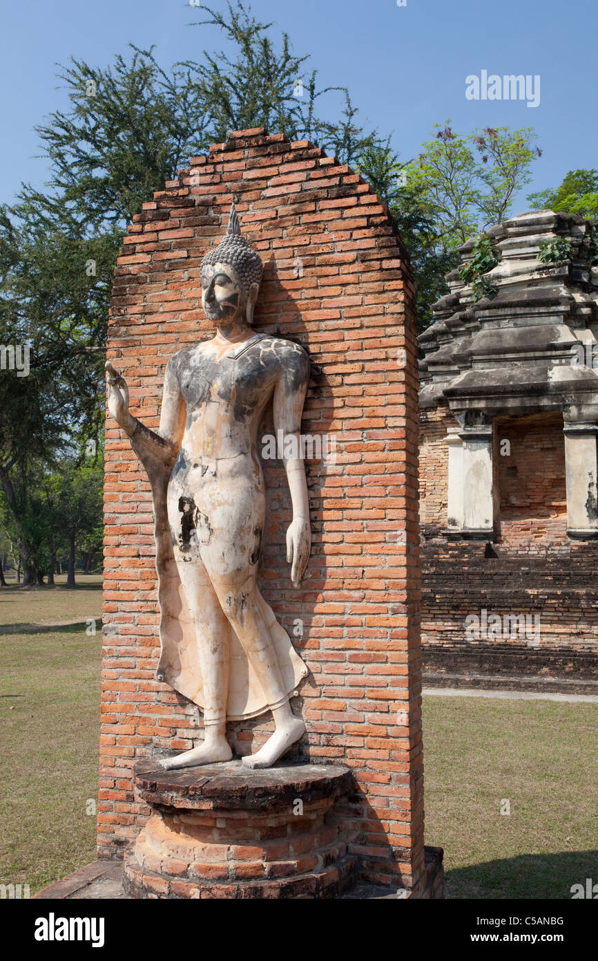 Sukhothai walking buddha hi-res stock photography and images - Alamy