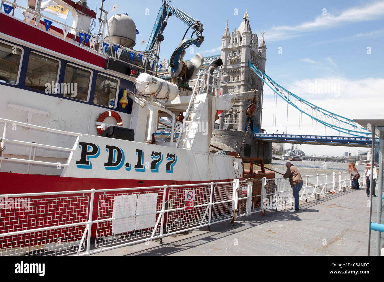 Jimmy Buchan, from the Trawlerman TV programme, on his fishing trawler ...