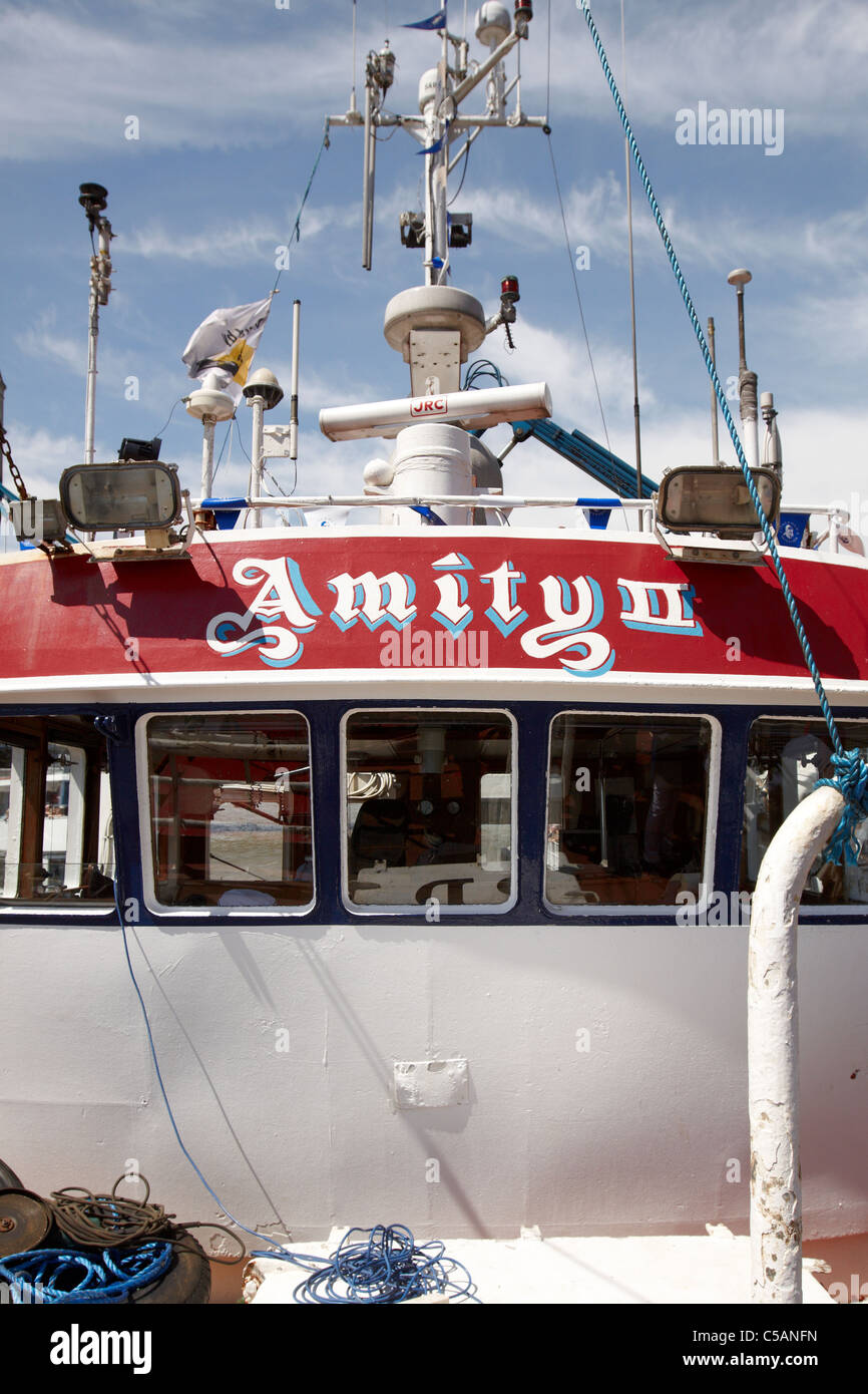 Jimmy Buchan, from the Trawlerman TV programme, on his fishing trawler ...