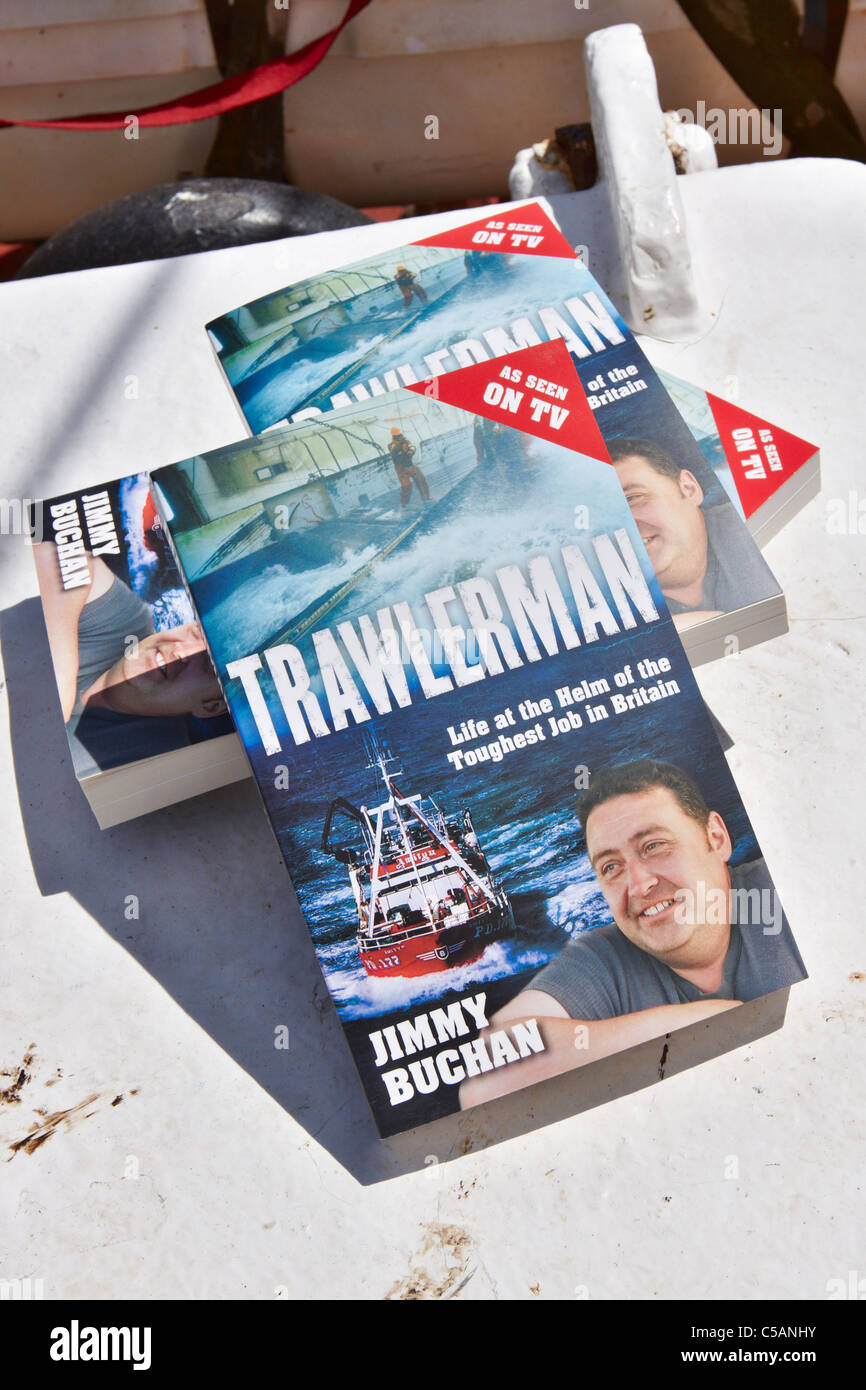 Jimmy Buchan, from the Trawlerman TV programme, on his fishing trawler ...