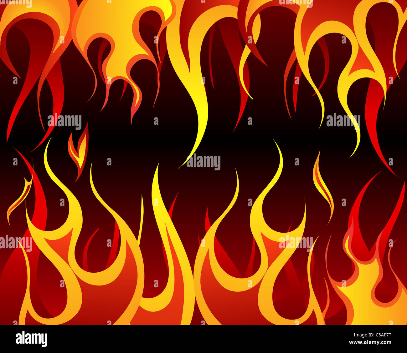 Inferno fire vector background for design use Stock Photo - Alamy