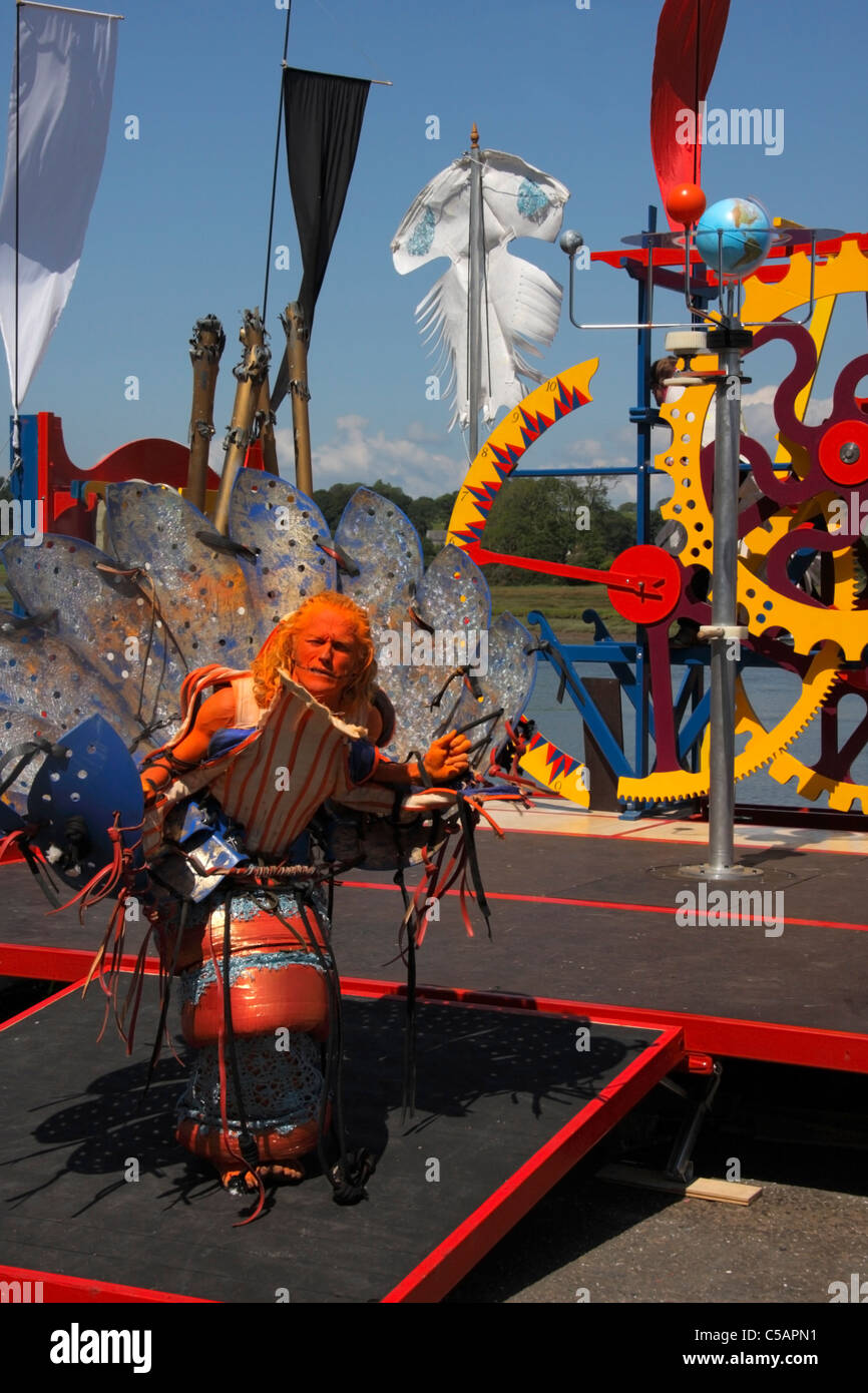 The Tide Machine, a theatrical performance at Kirkcudbright harbour ...