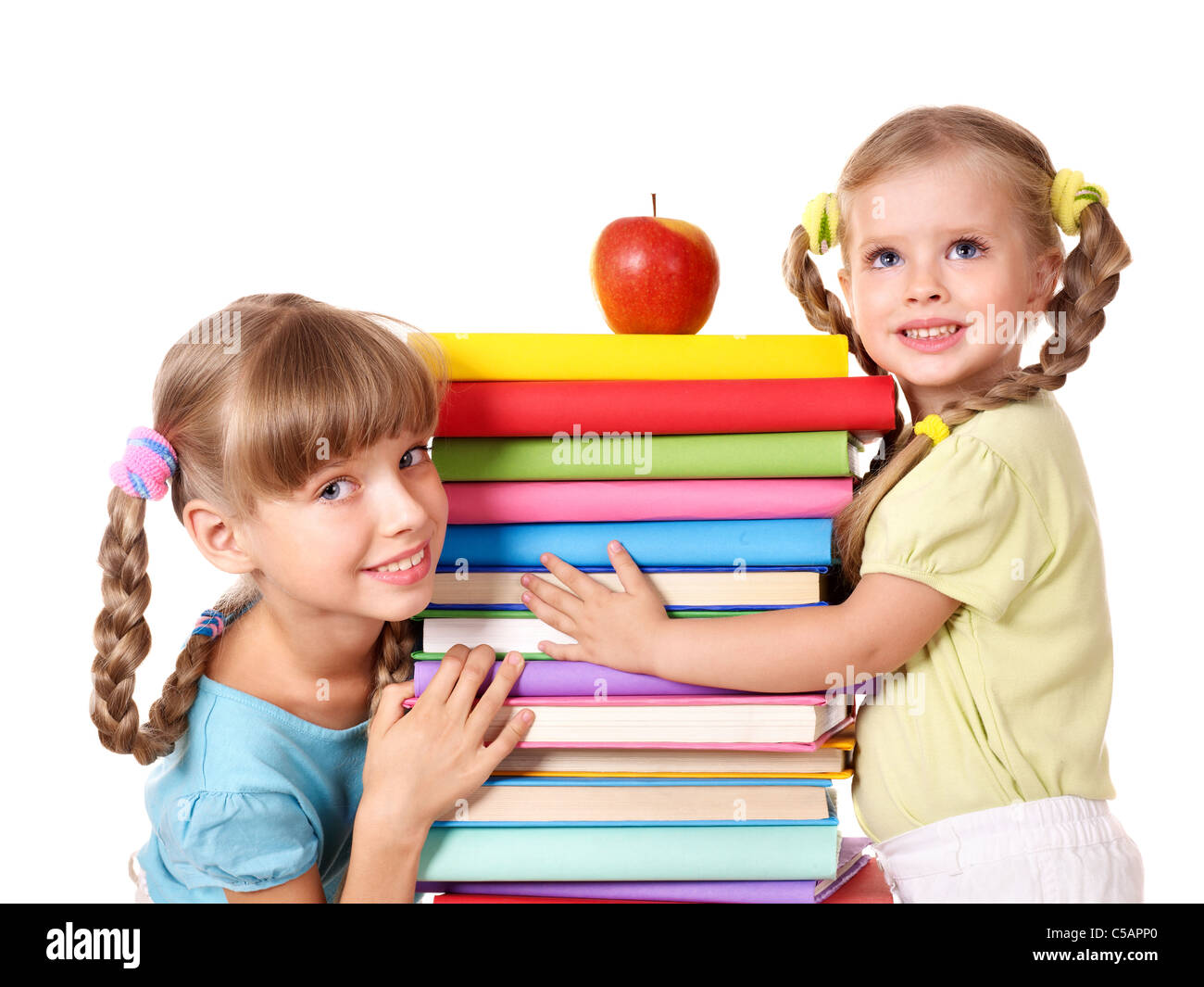 Toddler book pile hi-res stock photography and images - Alamy