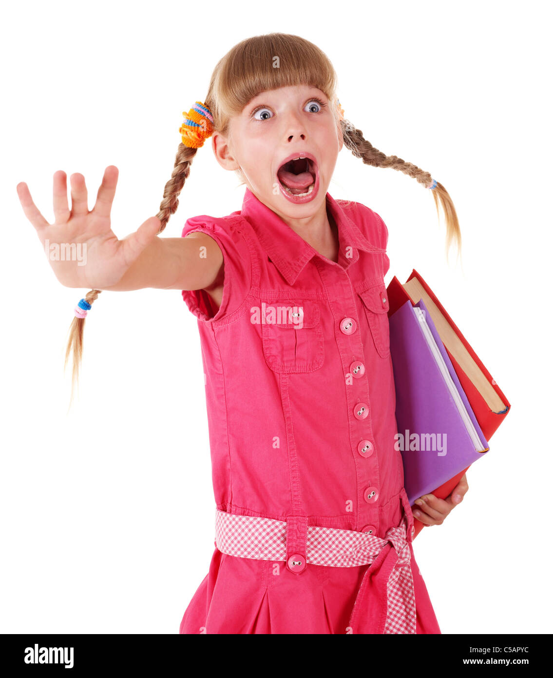 Child holding book Stock Photo - Alamy