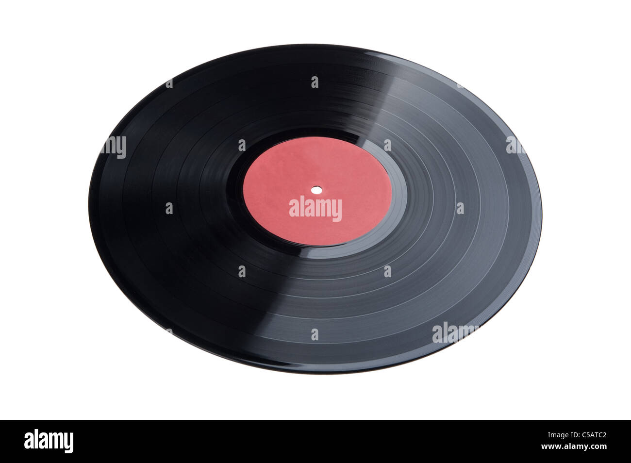 object on white - black vinyl record Stock Photo - Alamy