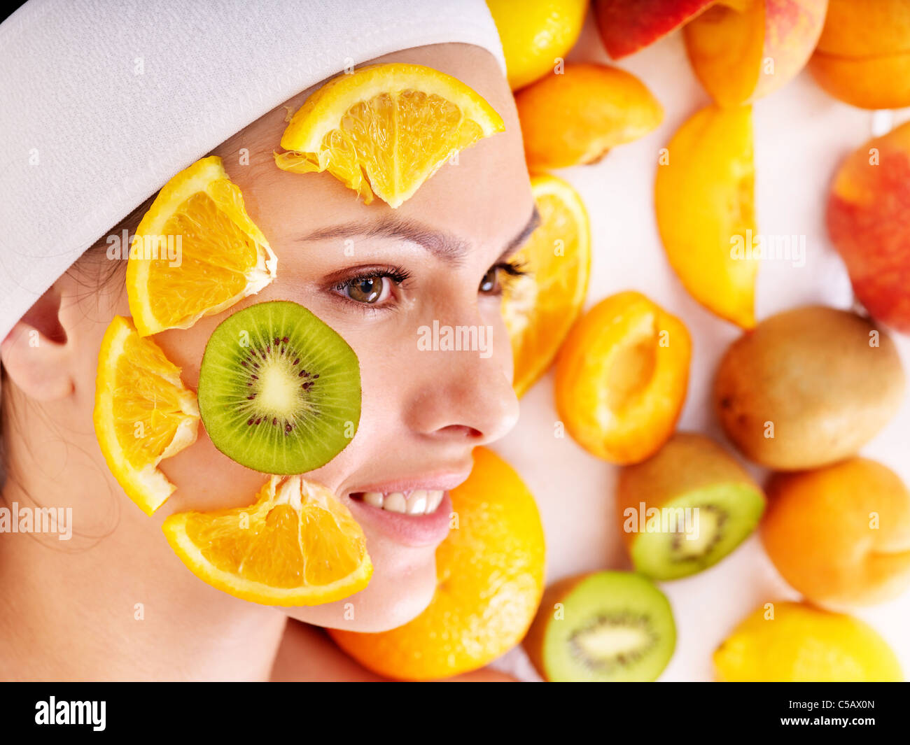 Natural homemade fruit facial masks Stock Photo - Alamy