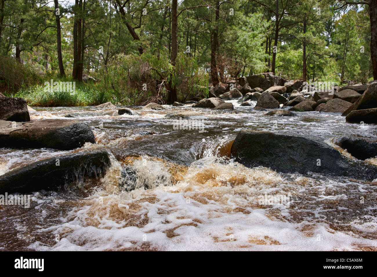image of rushing water in river or stream Stock Photo - Alamy