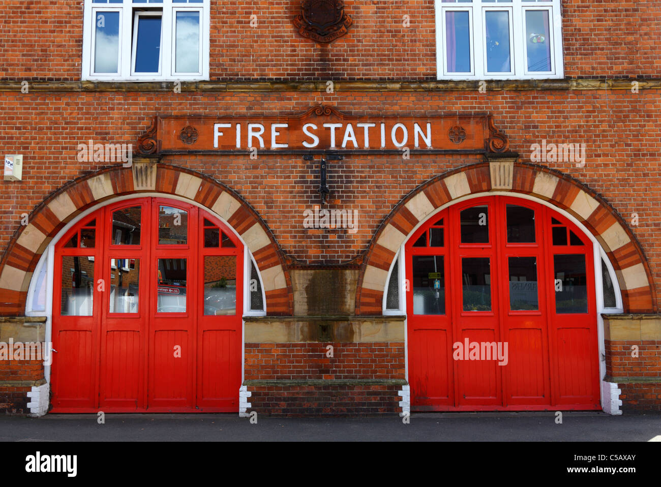Entrance to fire station, Tonbridge, Kent , England Stock Photo - Alamy