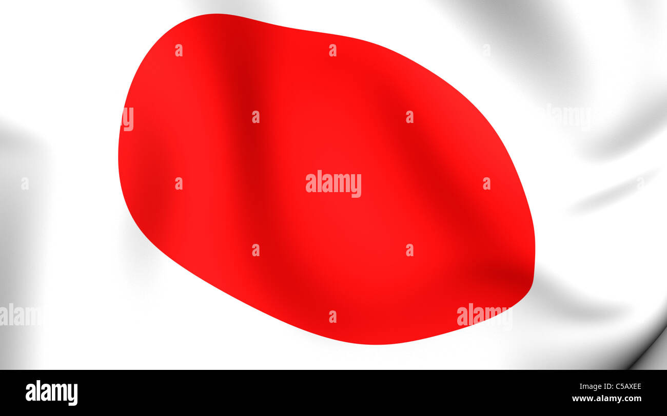 Flag of Japan. Close up. Front view Stock Photo - Alamy