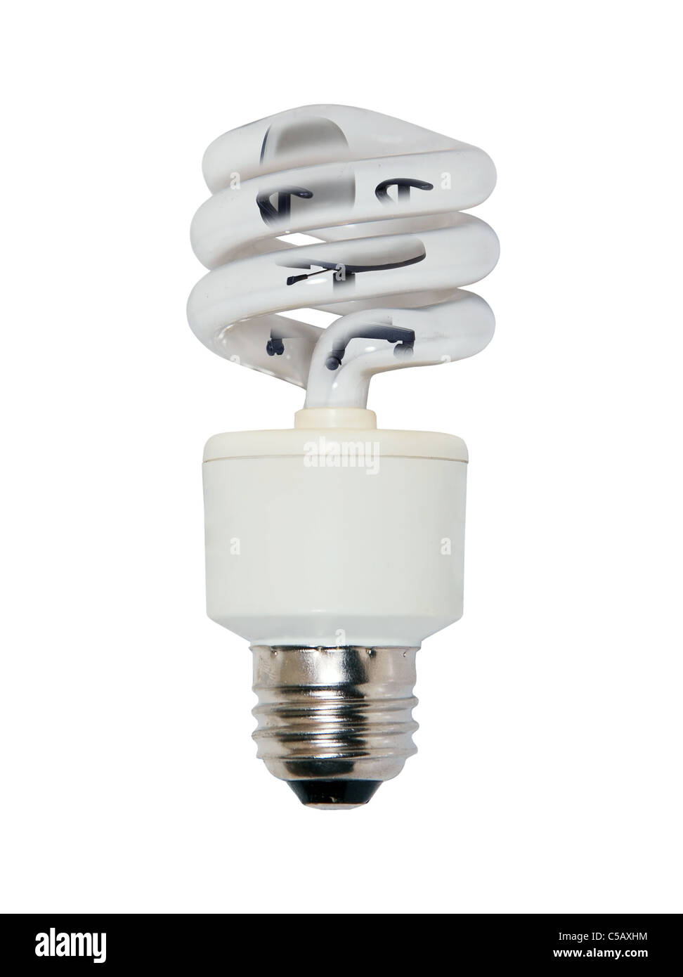 Office lighting with an office chair inside a spiral glass bulb ...