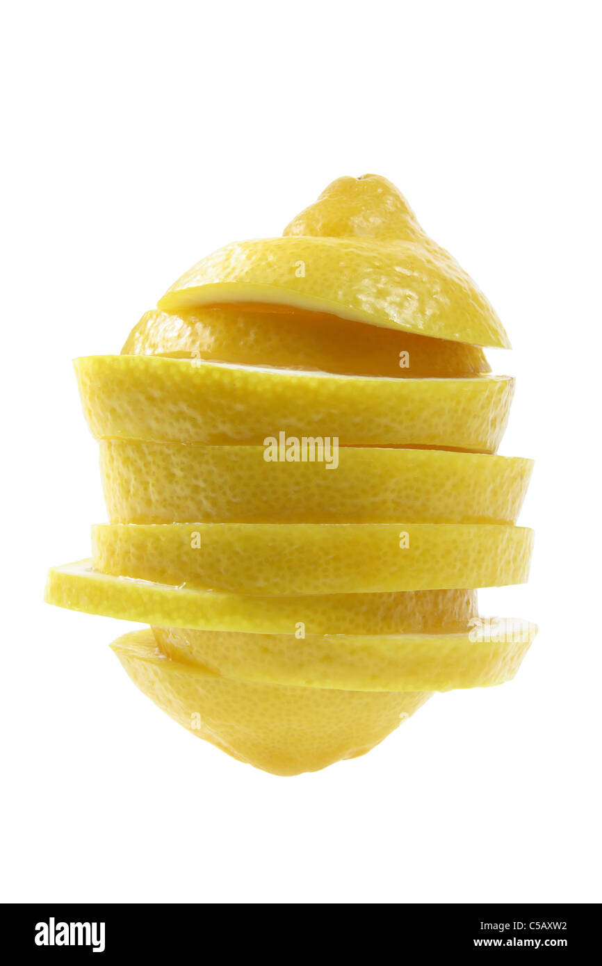 Stack of Sliced Lemon Stock Photo - Alamy