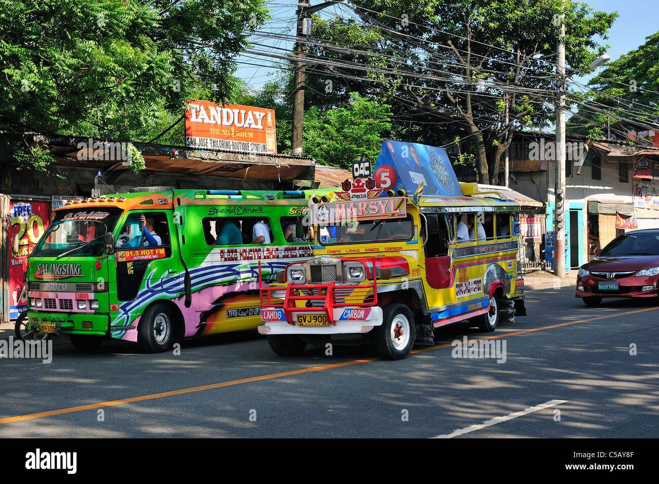 Jeepneys Cebu City Philippines Stock Photo - Alamy
