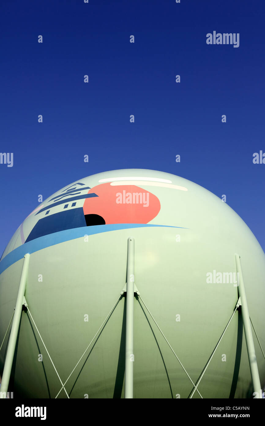 Gas tank in a chemical plant Stock Photo - Alamy