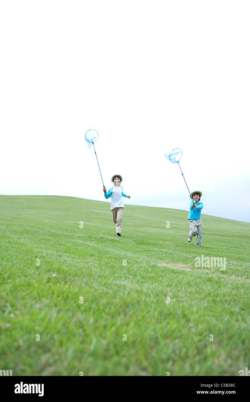 2 boys fishing hi-res stock photography and images - Alamy