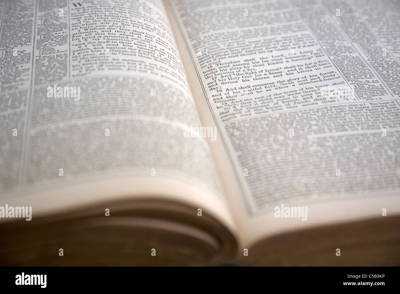 Open Bible Pages Stock Photo - Alamy