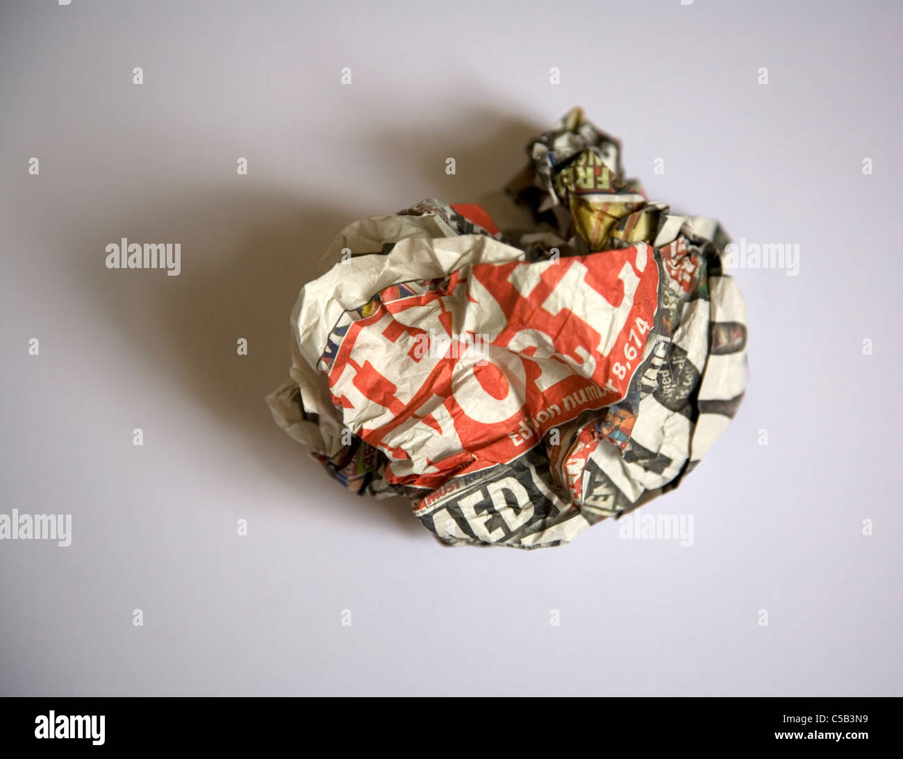Scrunched up paper hi-res stock photography and images - Alamy