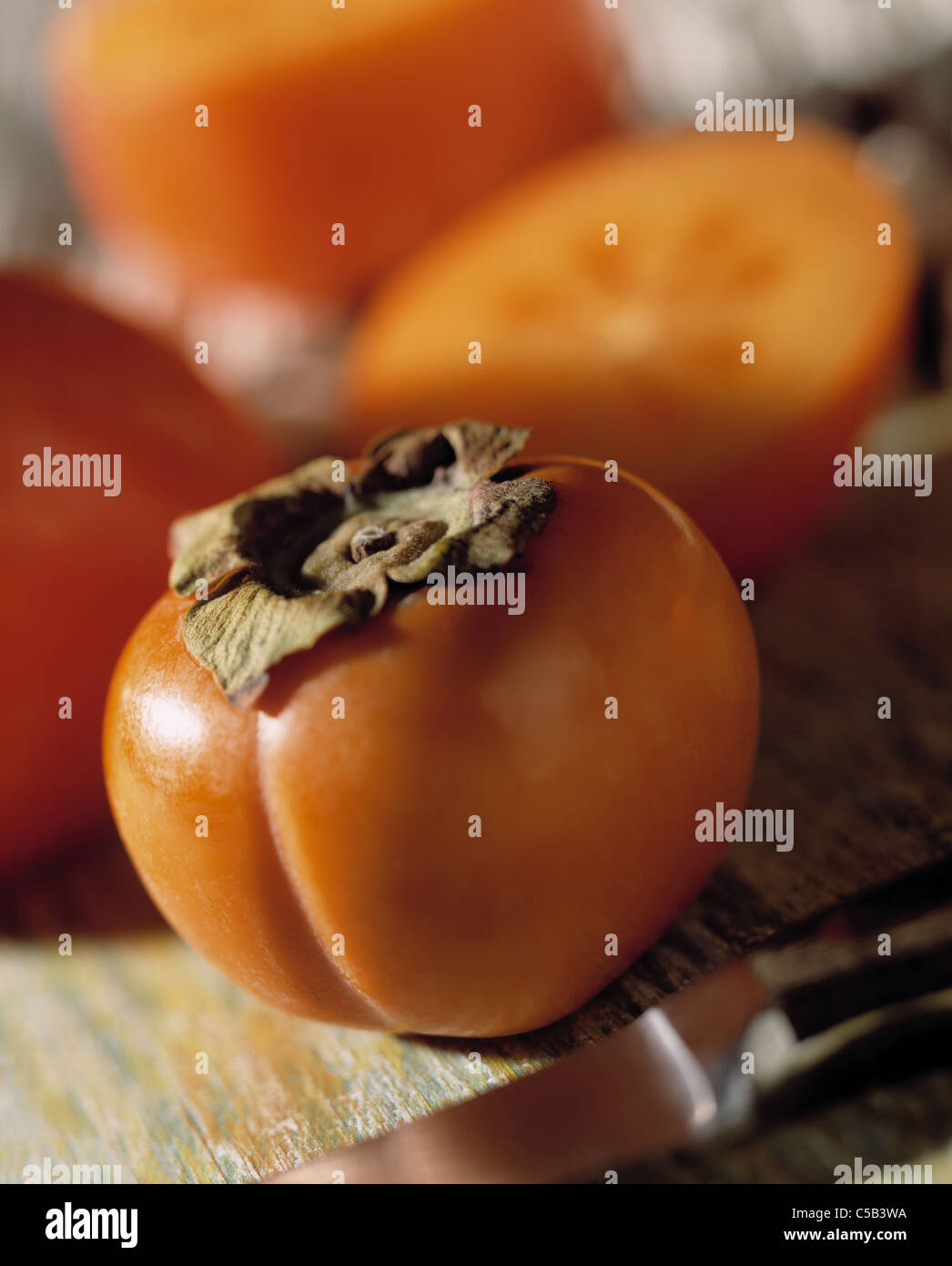 Still: Kaki and Sharon fruit Stock Photo - Alamy