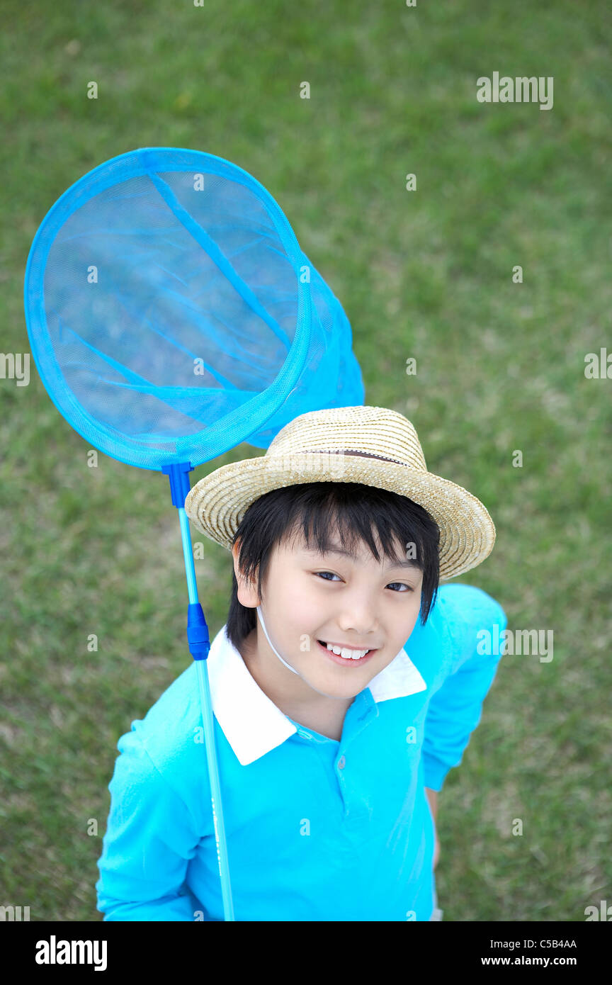 Fishing boy in net on hi-res stock photography and images - Alamy