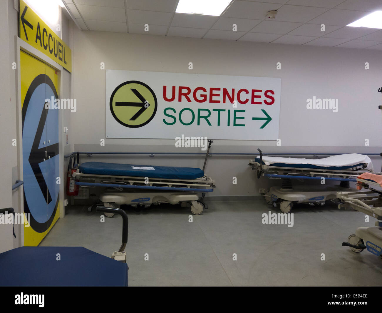 Paris, France, Empty French Hospital corridor care, "Hopital ...