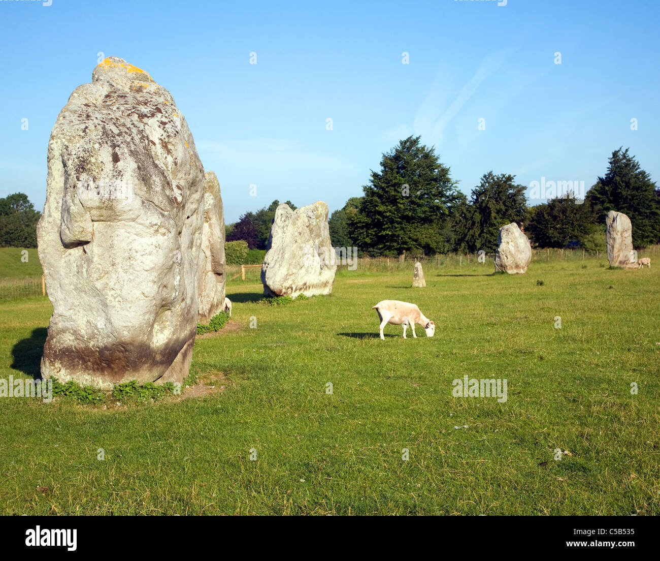 Standing stones of the henge at Avebury, Wiltshire, England Stock Photo ...