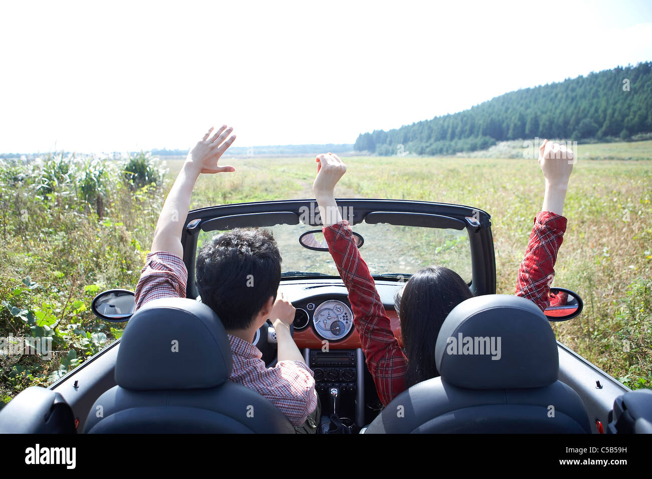 Automobile convertible couples motor hi-res stock photography and ...