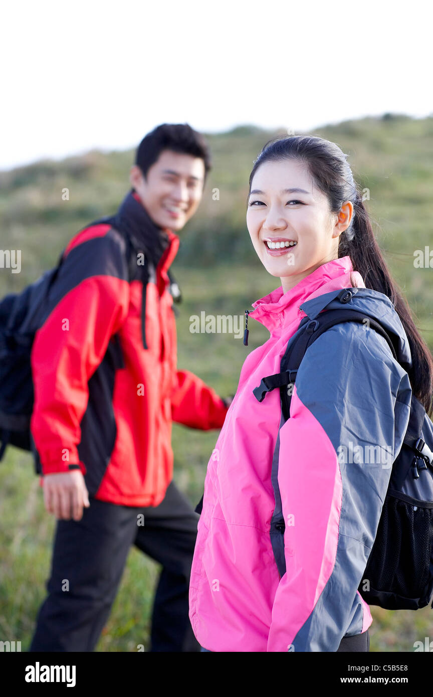 2 people hiking hi-res stock photography and images - Alamy