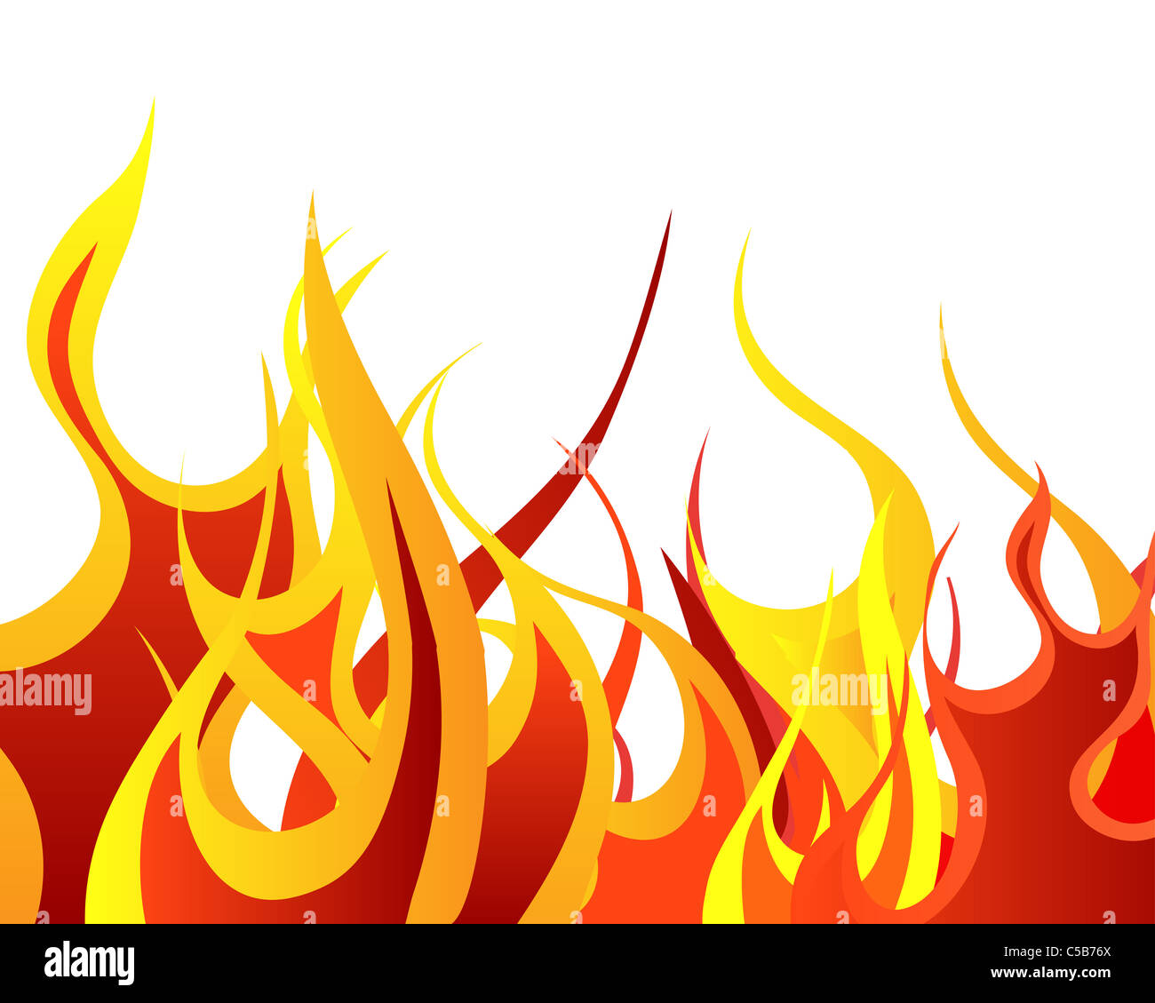 Inferno fire vector background for design use Stock Photo - Alamy