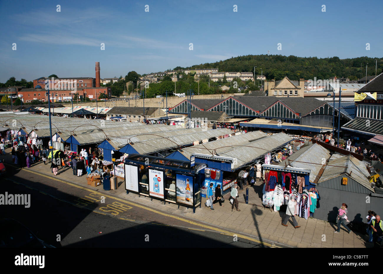 Dewsbury Market in West Yorkshire Stock Photo - Alamy