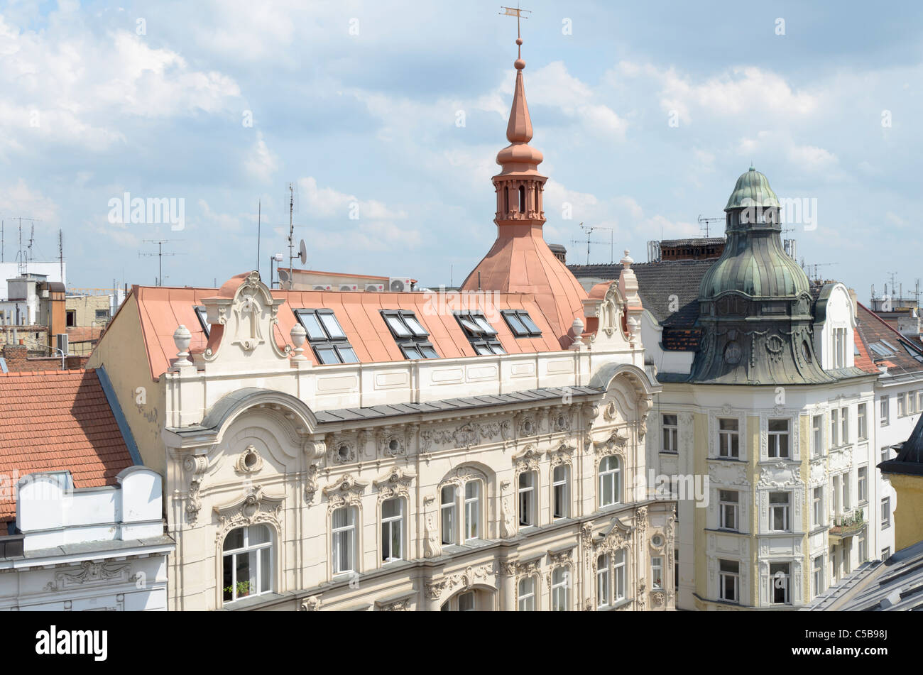 Buildings in Namesti Svobody, main square in Brno Stock Photo - Alamy