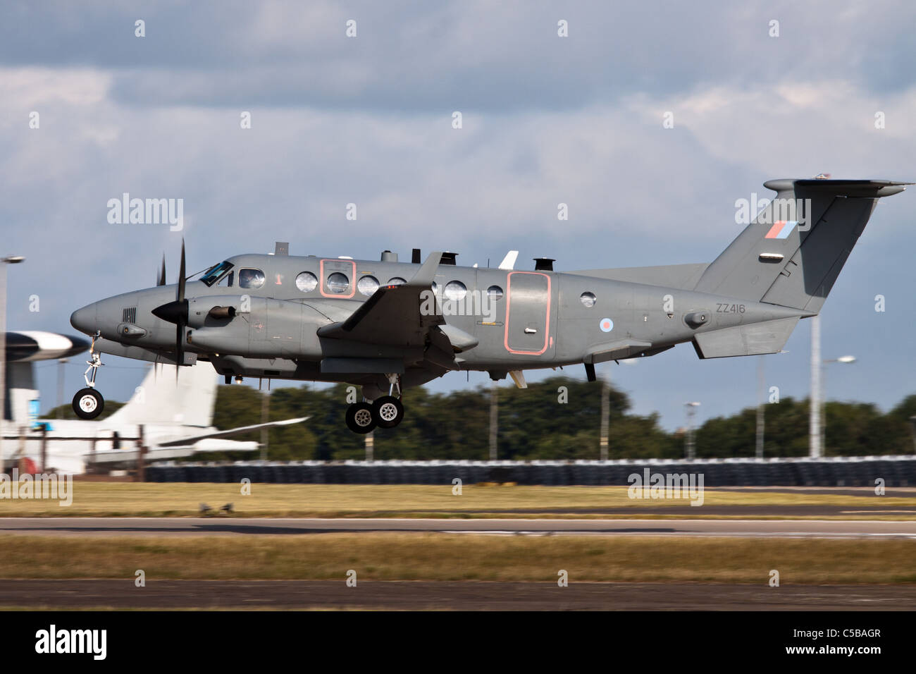 Shadow R1 ZZ416 belonging to 5 Squadron about to land at its home RAF ...