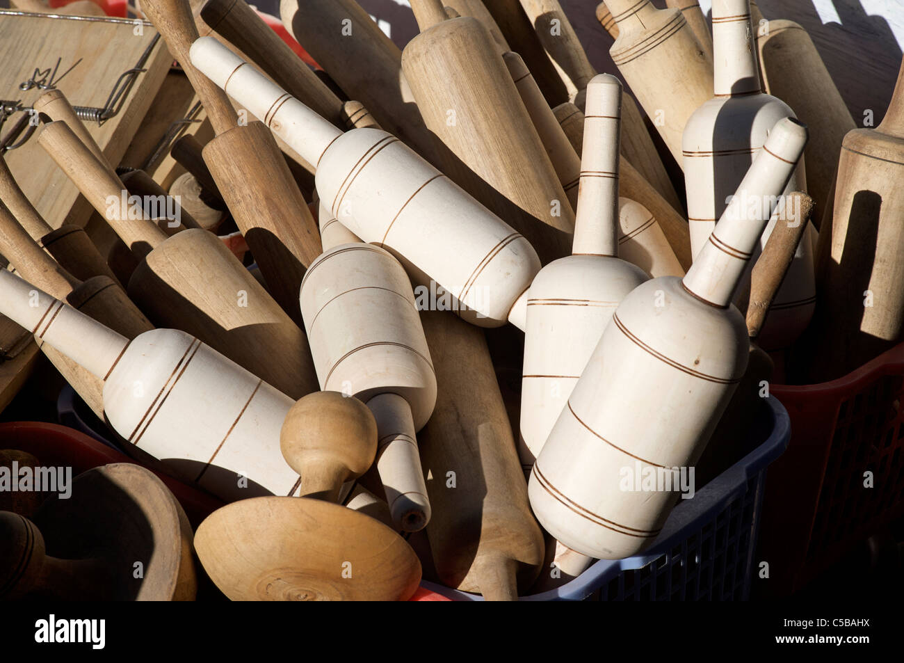 Wooden pins hi-res stock photography and images - Alamy