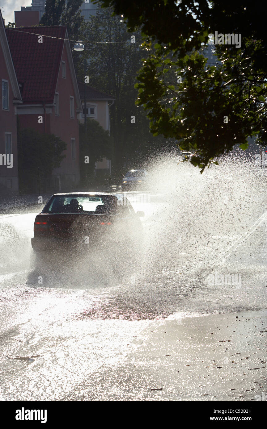 Car water splash hi-res stock photography and images - Alamy