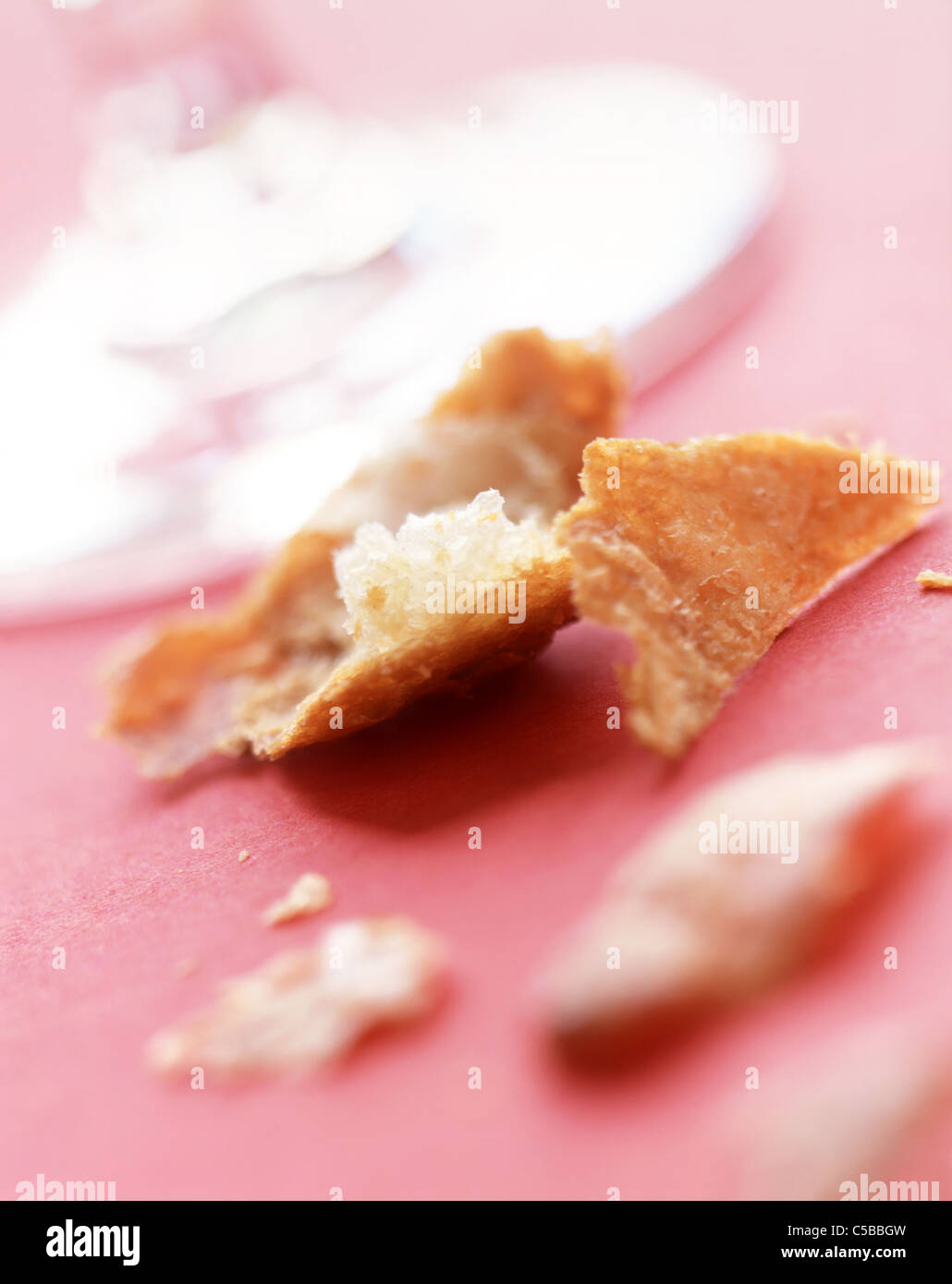 Still: Crumbled croissant Stock Photo - Alamy