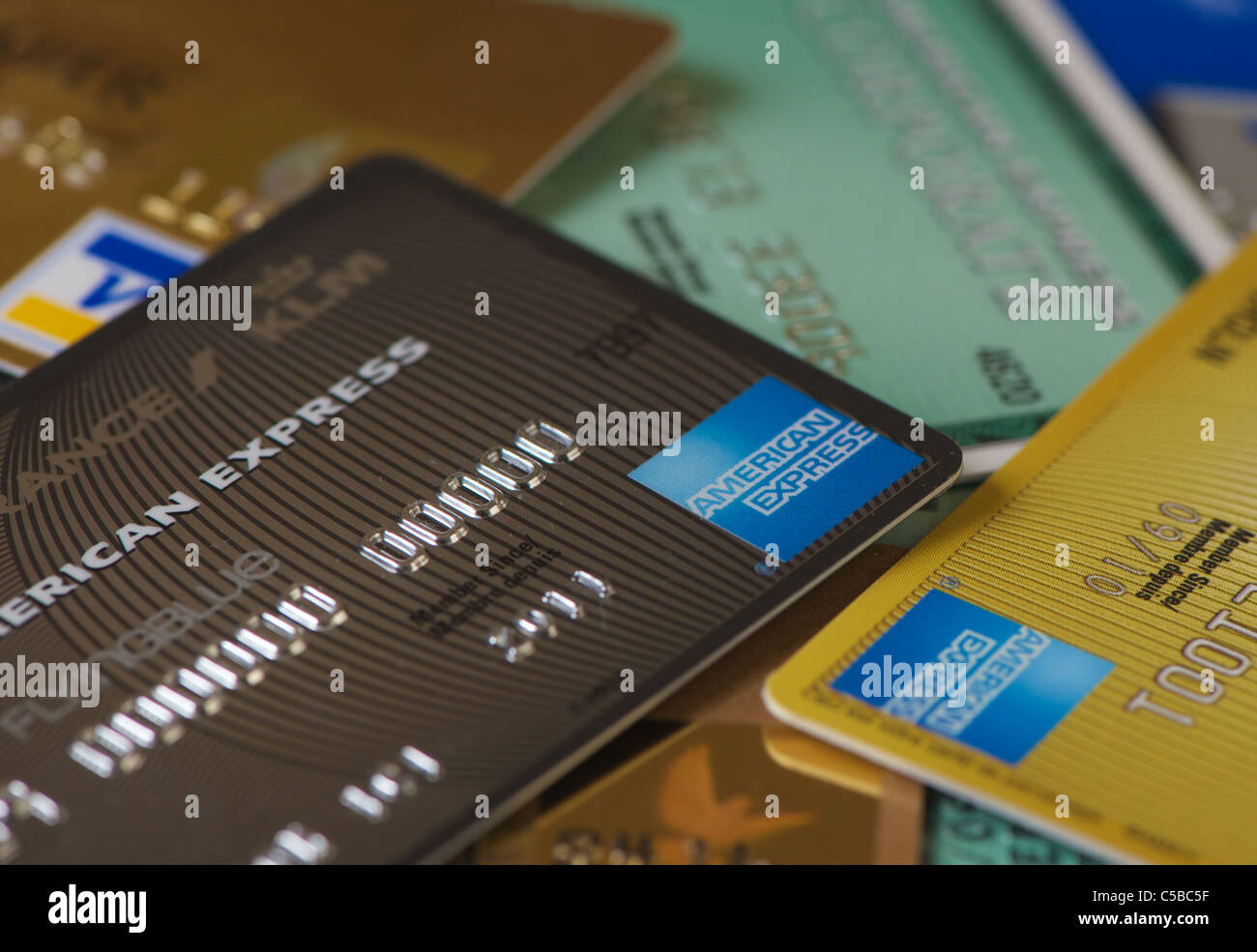 Visa and american express credit cards hi-res stock photography and ...