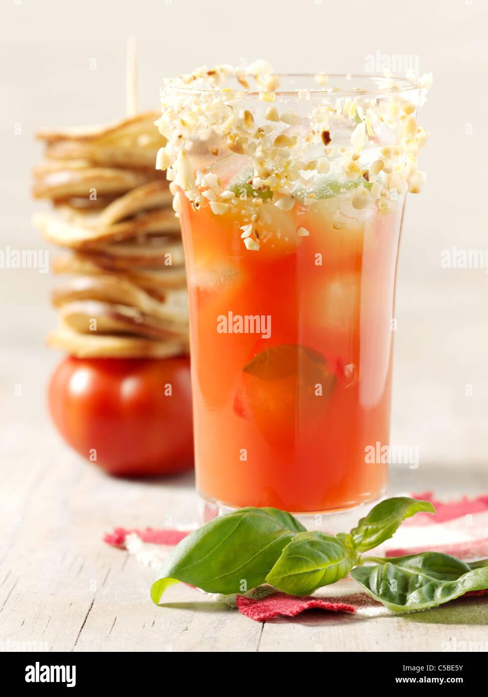 Refreshing tomato drink Stock Photo - Alamy