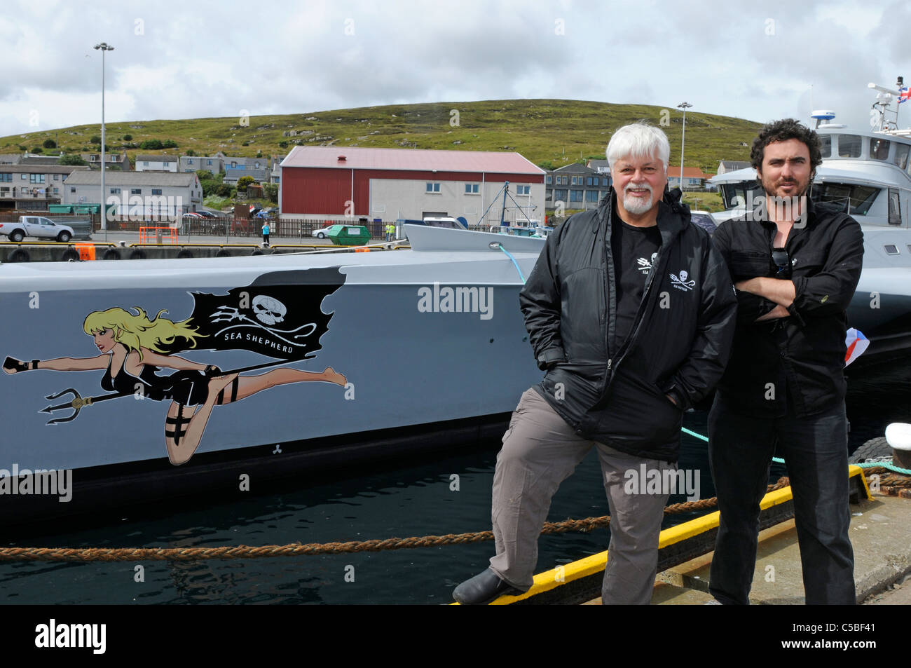 Sea Shepherd vessels Brigitte Bardot and Steve Irwin in Lerwick ...