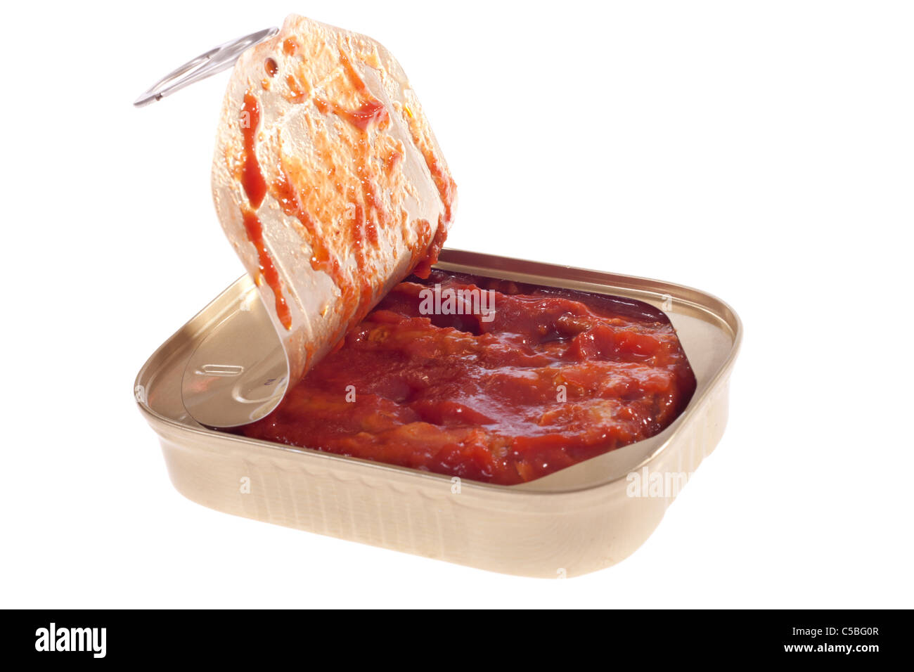Tuna in tomato sauce canned Cut Out Stock Images & Pictures - Alamy