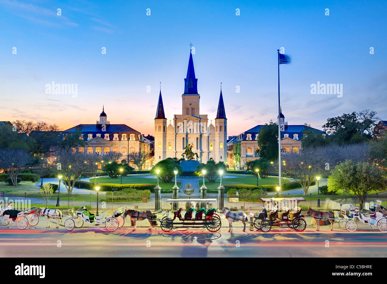 St Louis Cathedral, Jackson Square, New Orleans, Louisiana Stock Photo ...