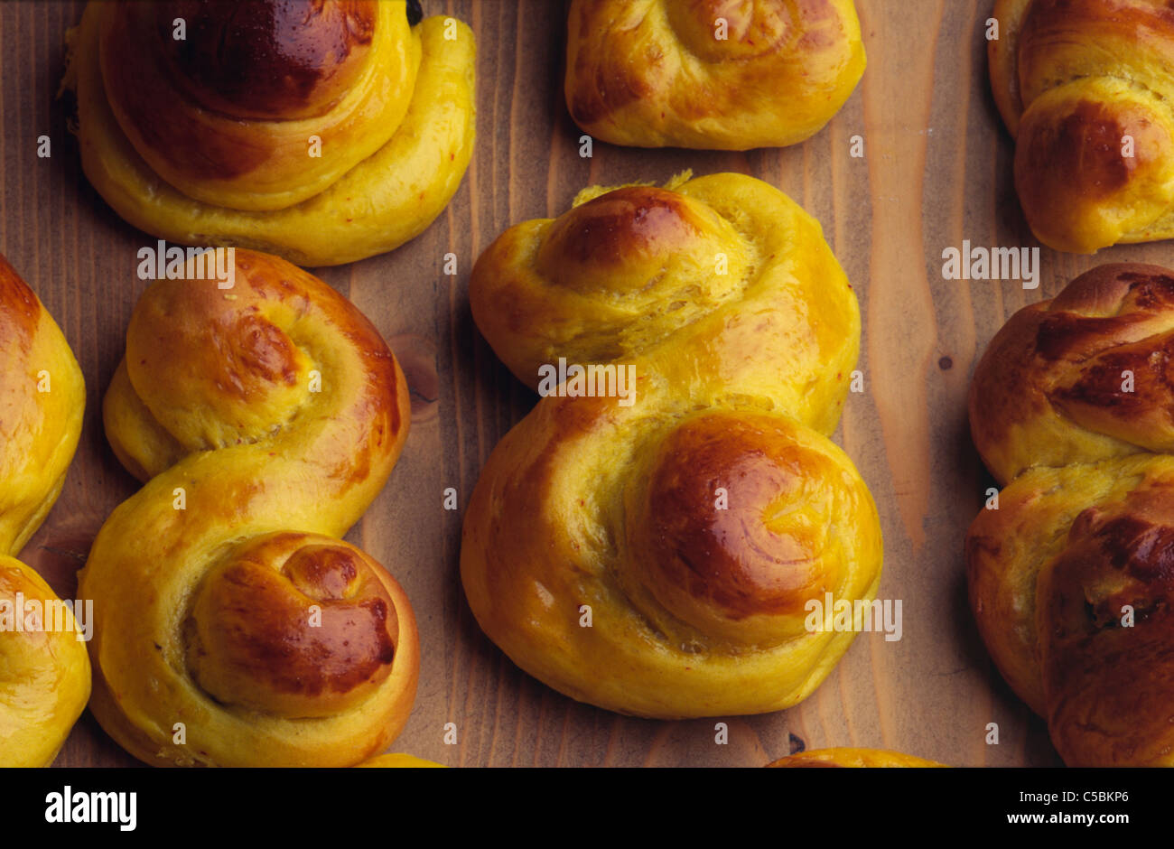Swedish saffron bun hi-res stock photography and images - Alamy