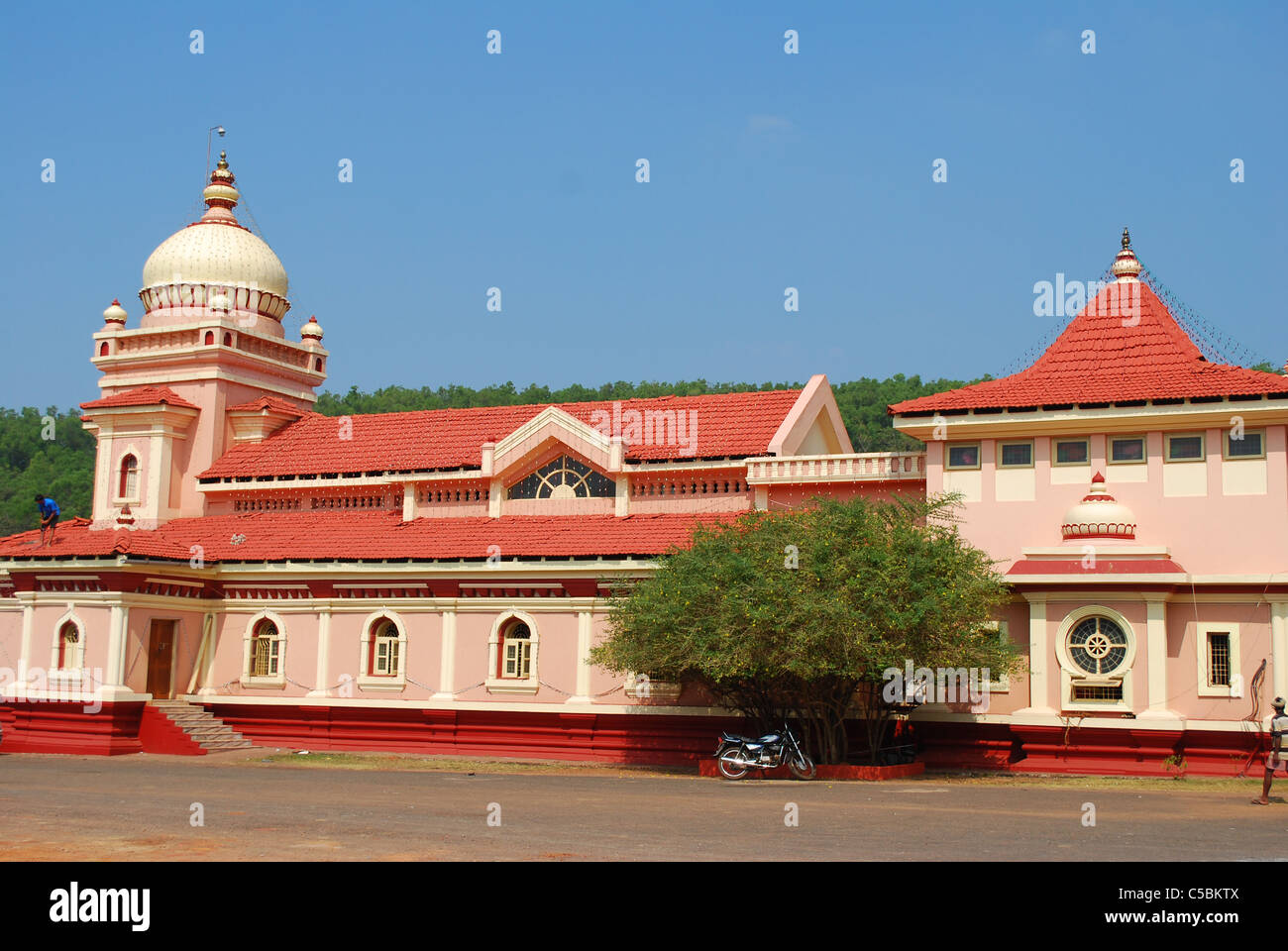 shantadurga temple in goa Stock Photo - Alamy