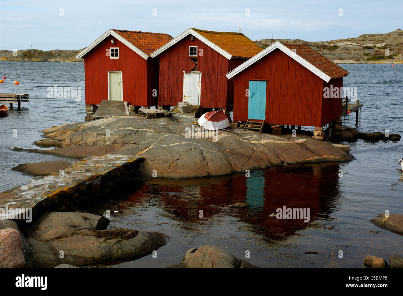 Swedish beach huts hi-res stock photography and images - Alamy