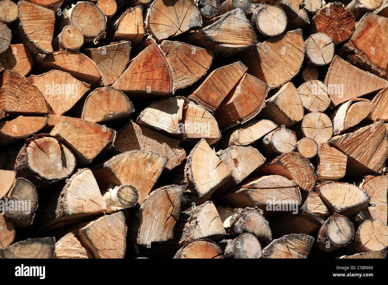 close up stack of wood in the glentleiten open air museum. upper ...