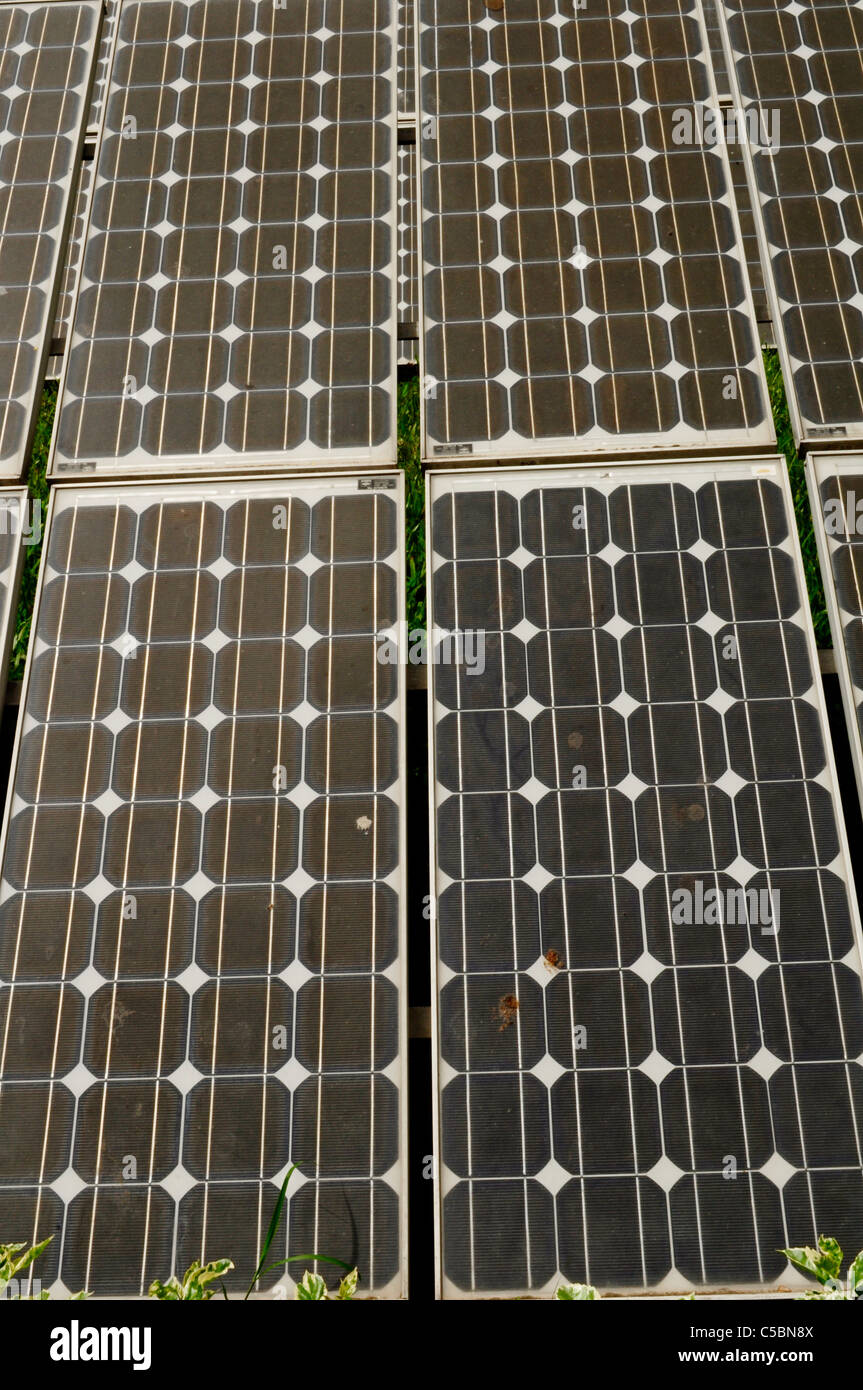 black solar panels Stock Photo - Alamy